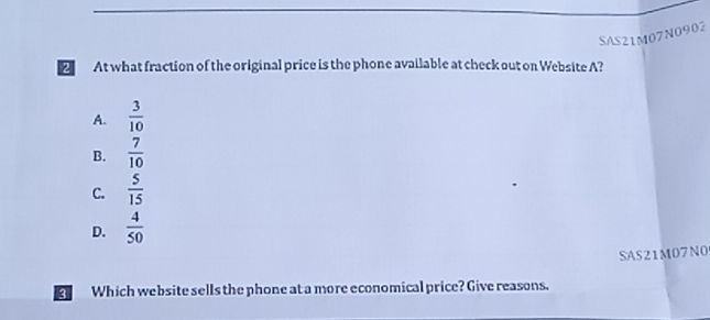 2 At what fraction of the original price is | StudyX