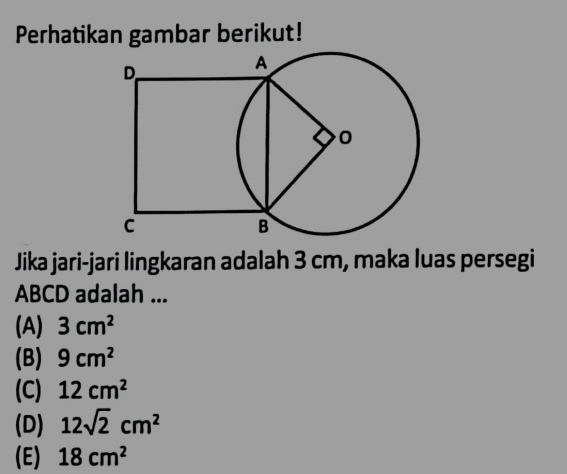 Perhatikan gambar berikut Jika jari-jari | StudyX