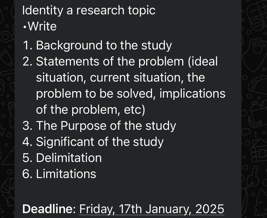 Identity a research topic Write 1 | StudyX