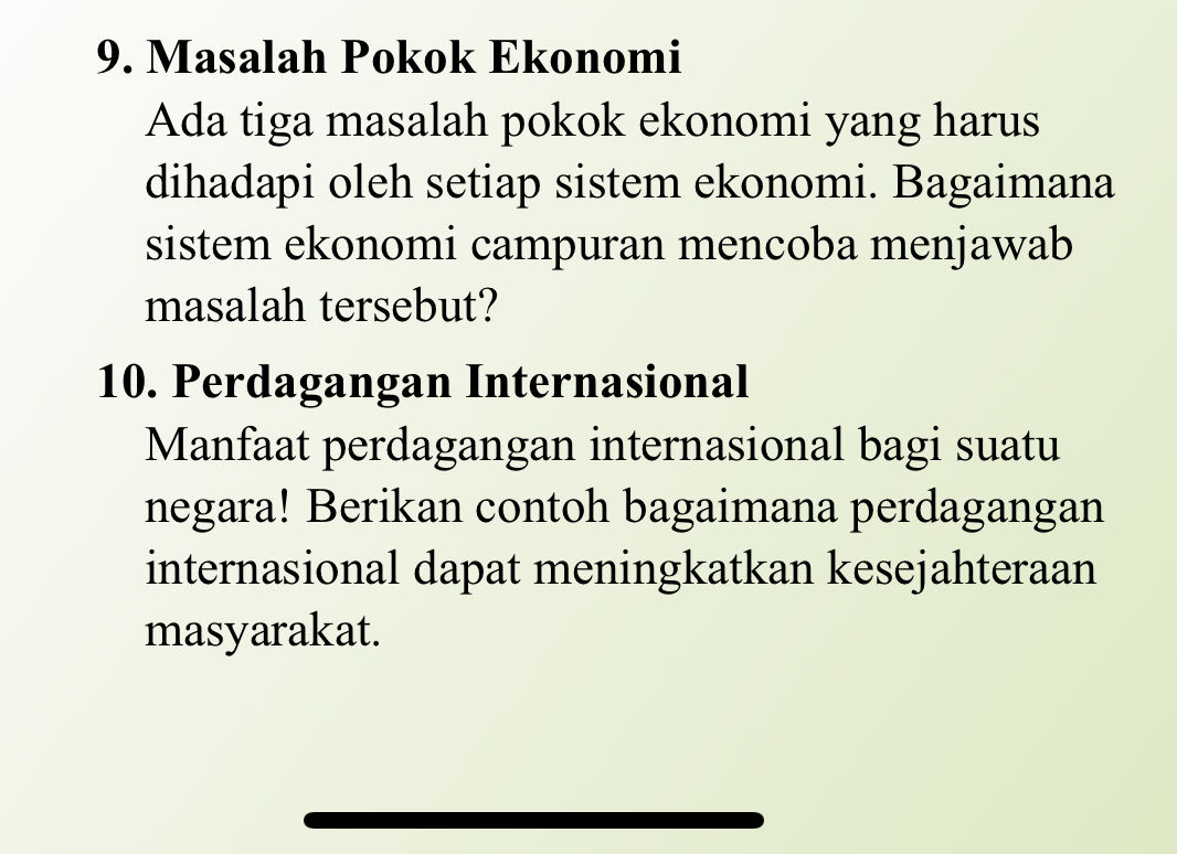 9 Masalah Pokok Ekonomi Ada tiga masalah | StudyX