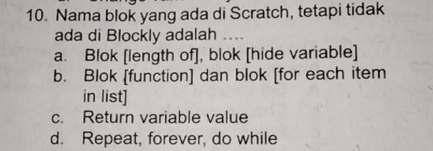 10 Nama blok yang ada di Scratch tetapi | StudyX