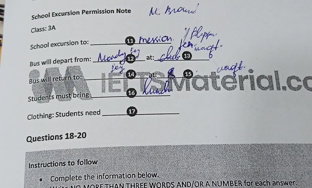 School Excursion Permission Note Class 3A | StudyX