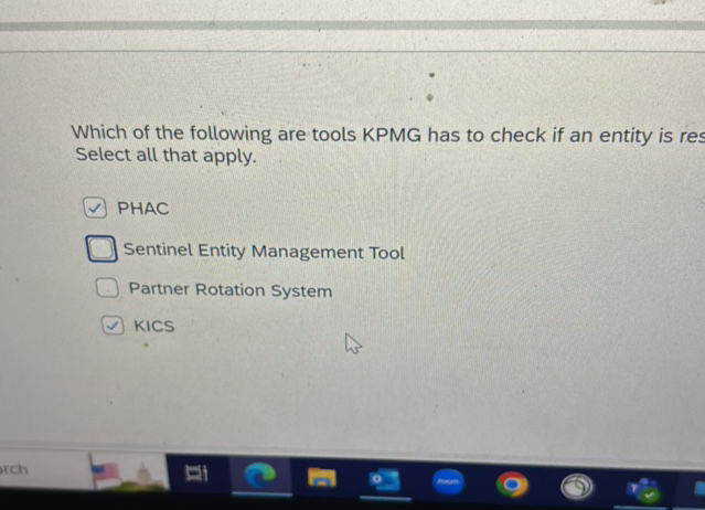 Which of the following are tools KPMG has to | StudyX