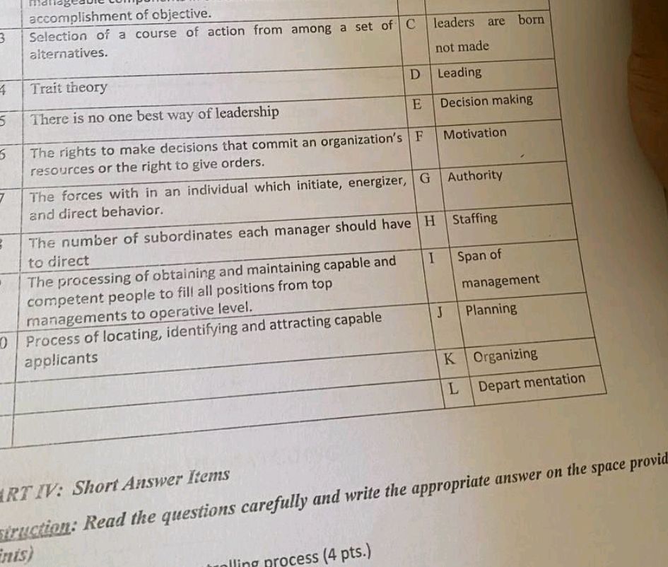 3 accomplishment of objective Selection of a | StudyX