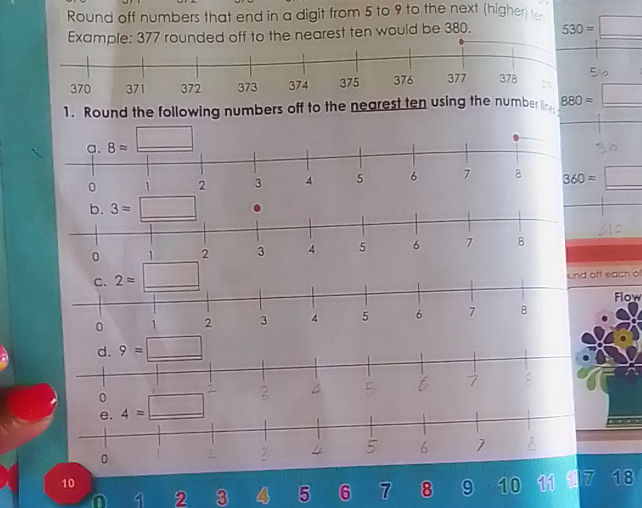Round off numbers that end in a digit from 5 | StudyX