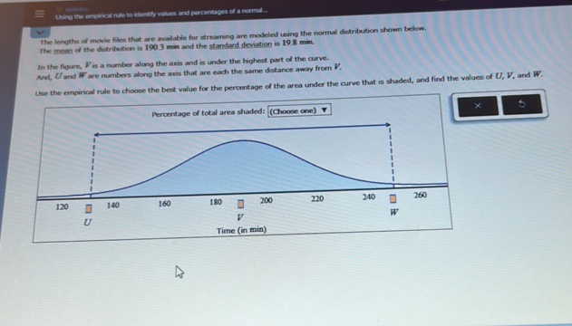 Using the empirical rule to identify values | StudyX