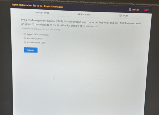Project Management Review (PMR) for your | StudyX
