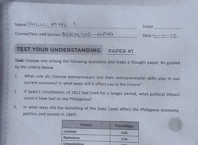 Task Choose one among the following | StudyX
