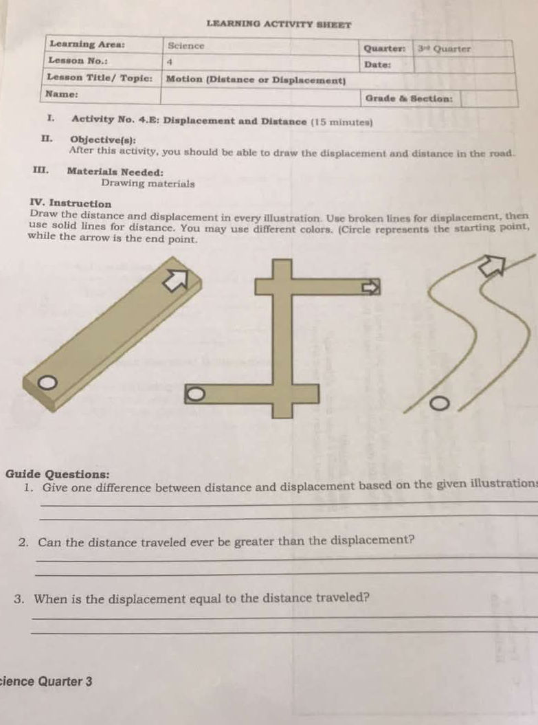 LEARNING ACTIVITY SHEET Learning Area | StudyX