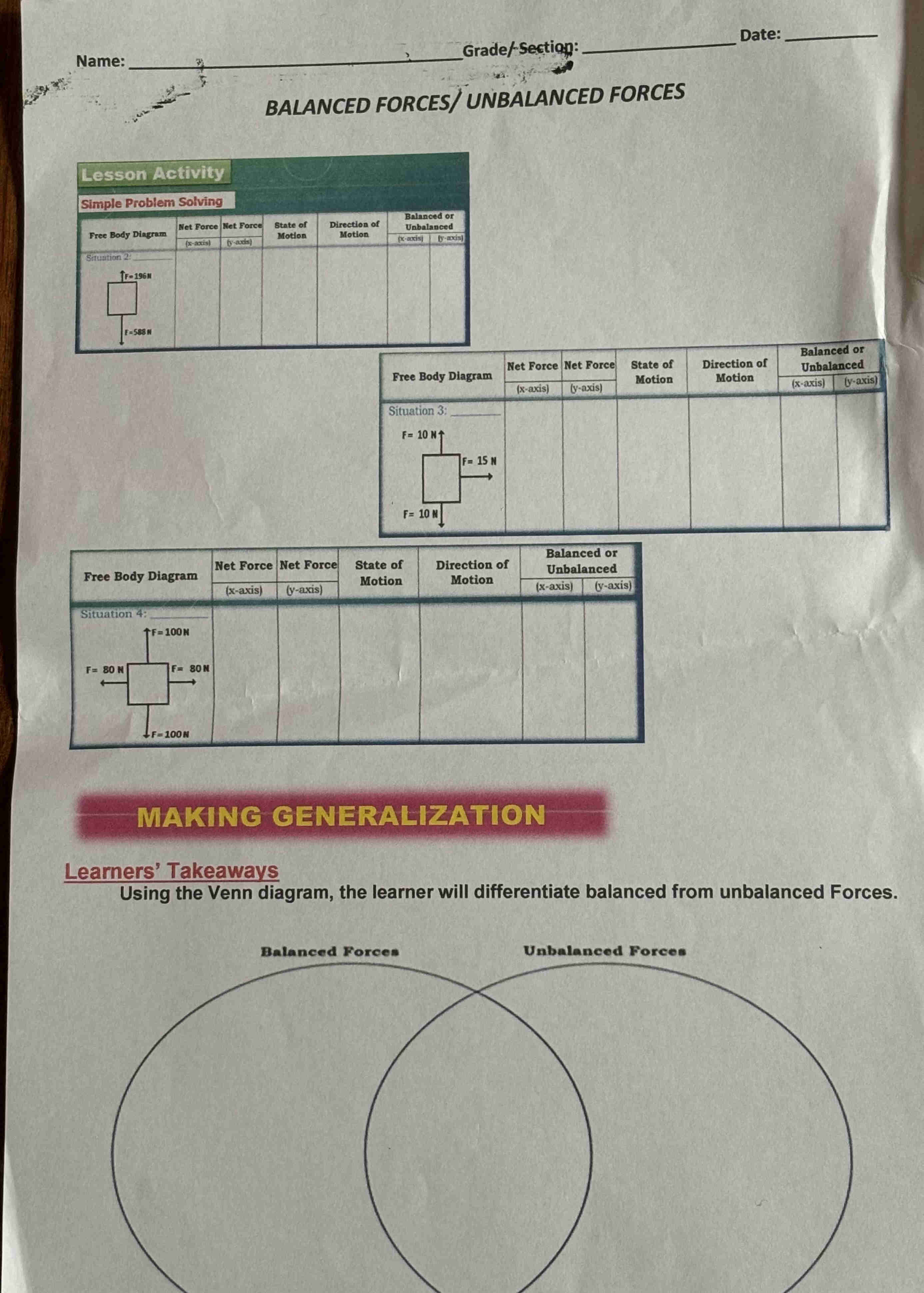 Lesson Activity Simple Problem Solving Using | StudyX