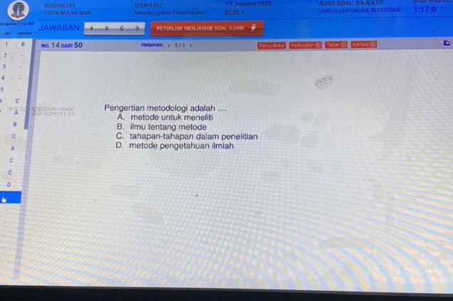 Pengertian metodologi adalah A metode untuk | StudyX