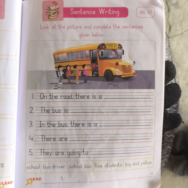 Sentence Writing Look at the picture and | StudyX