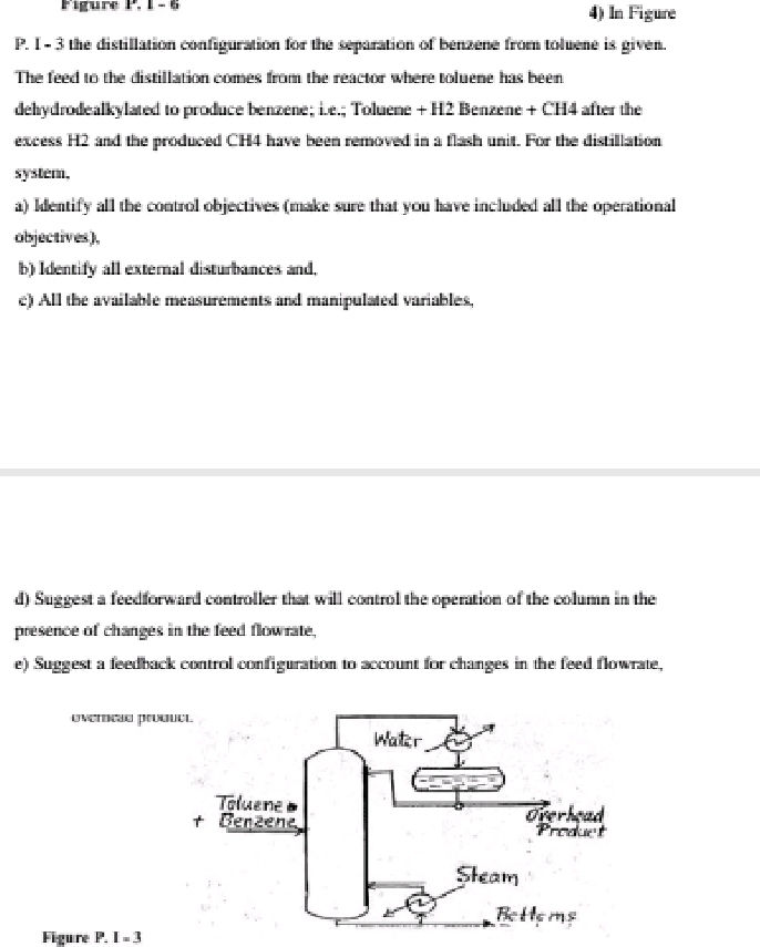 Figure P 1-3 the distillation configuration | StudyX