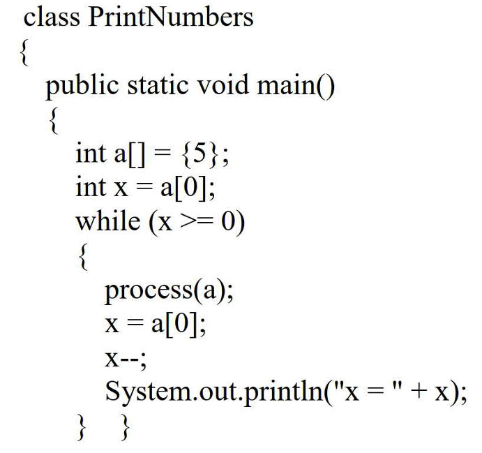 class PrintNumbers public static void | StudyX