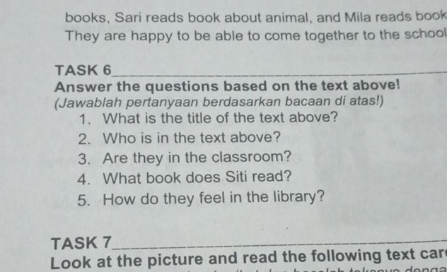 TASK 6 Answer the questions based on the | StudyX