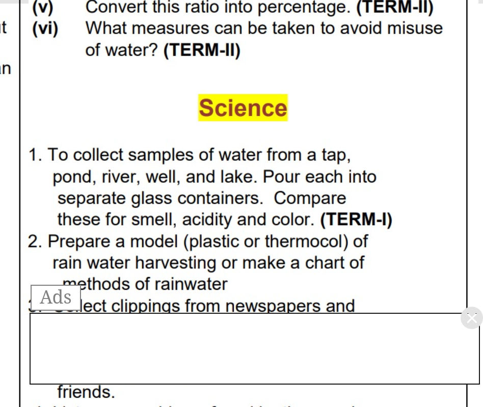 1 To collect samples of water from a tap | StudyX