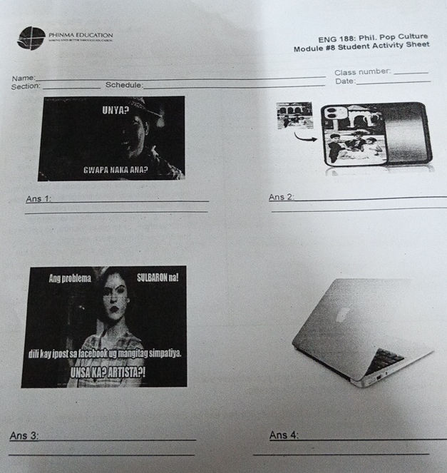ENG 188 Phil Pop Culture Module 8 Student