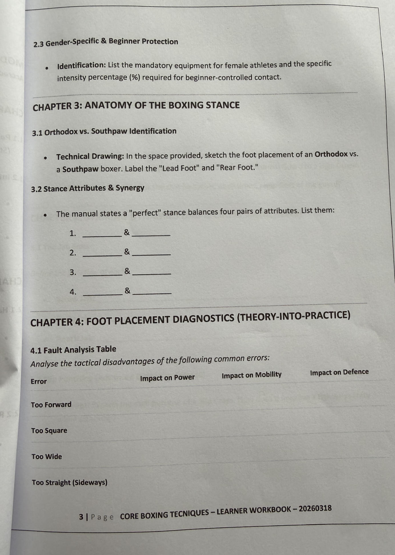 CHAPTER 10: BIOMECHANICAL EFFICIENCY