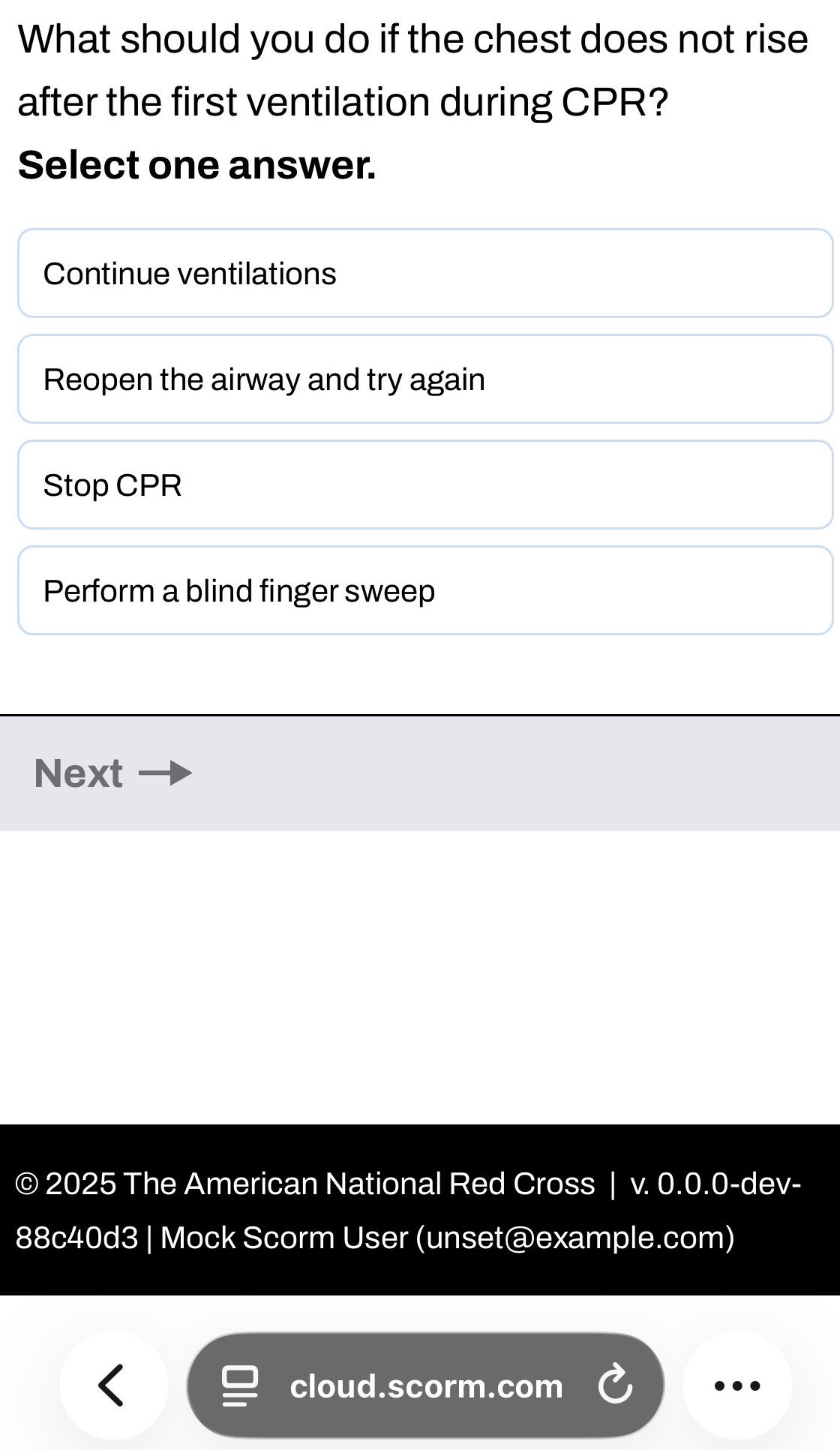 What should you do if the chest does not