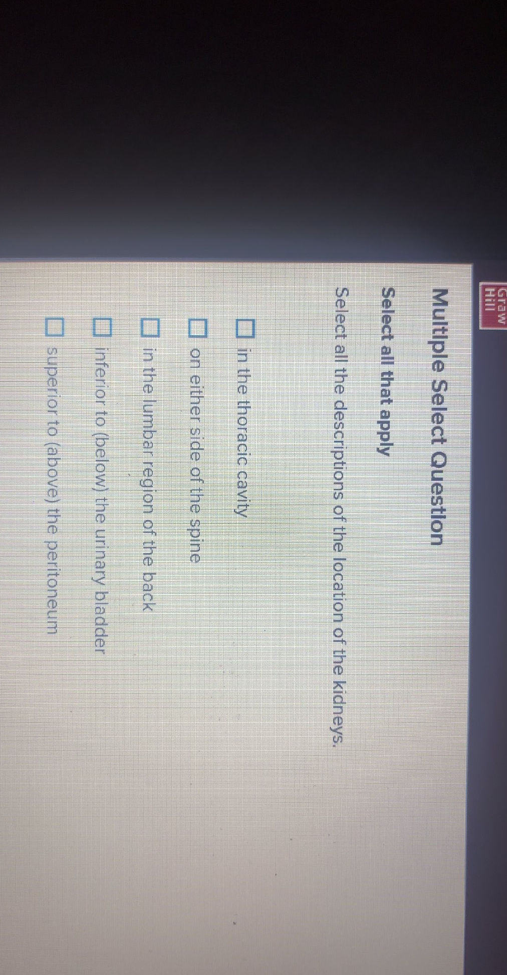 Select all the descriptions of the location