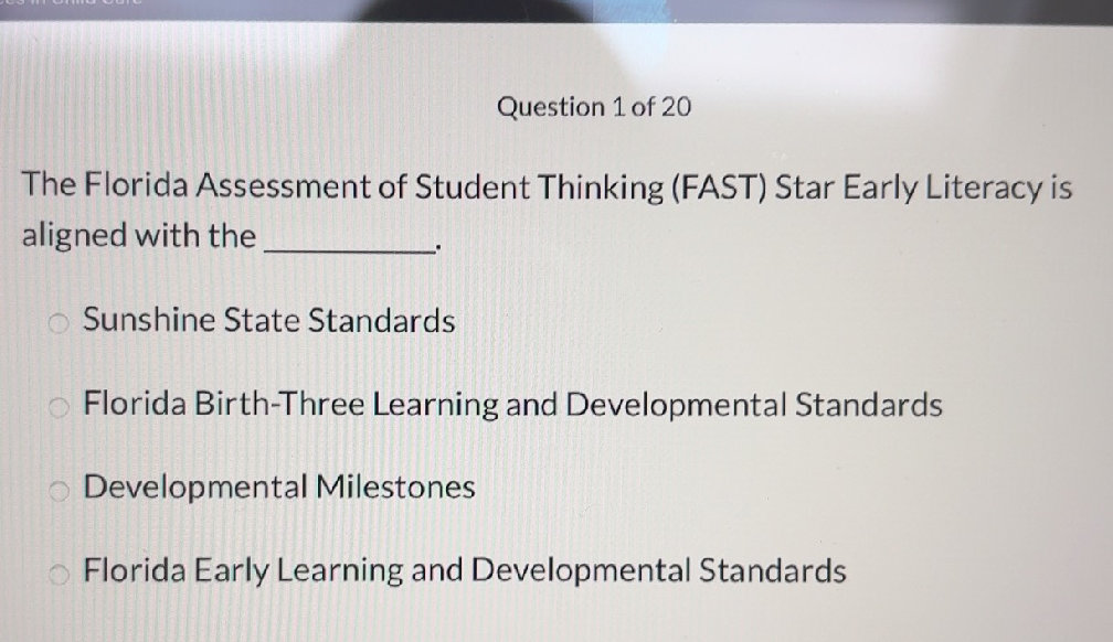 The Florida Assessment of Student Thinking
