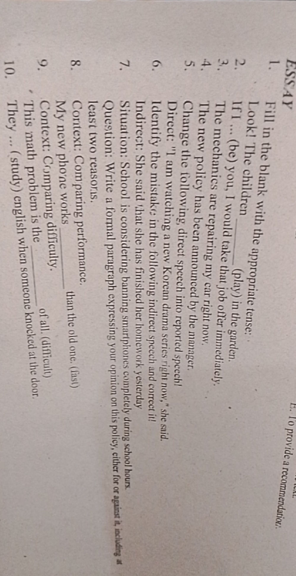 Fill in the blank with the appropriate