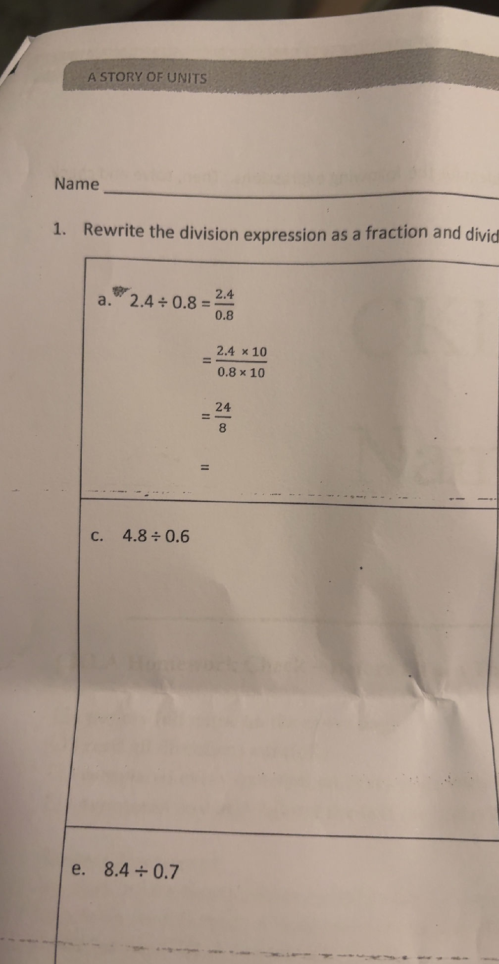 Rewrite the division expression as a