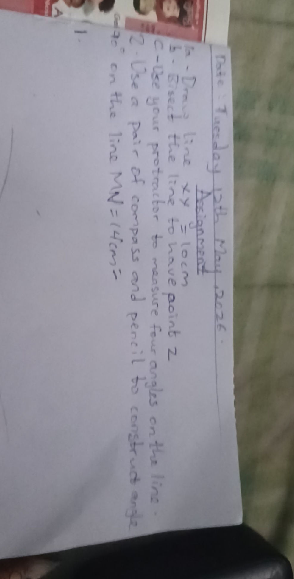 Date: Tuesday 12th May 2026. Assignment la-