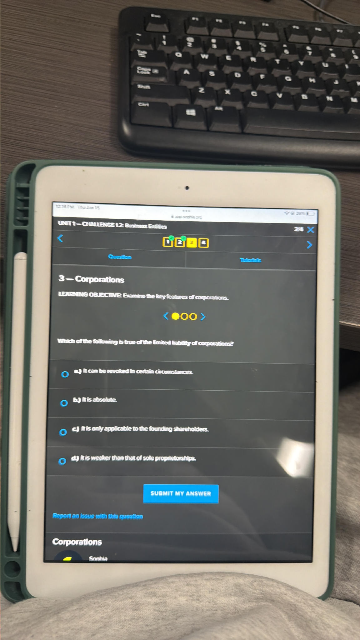 3 — Corporations LEARNING OBJECTIVE: | StudyX