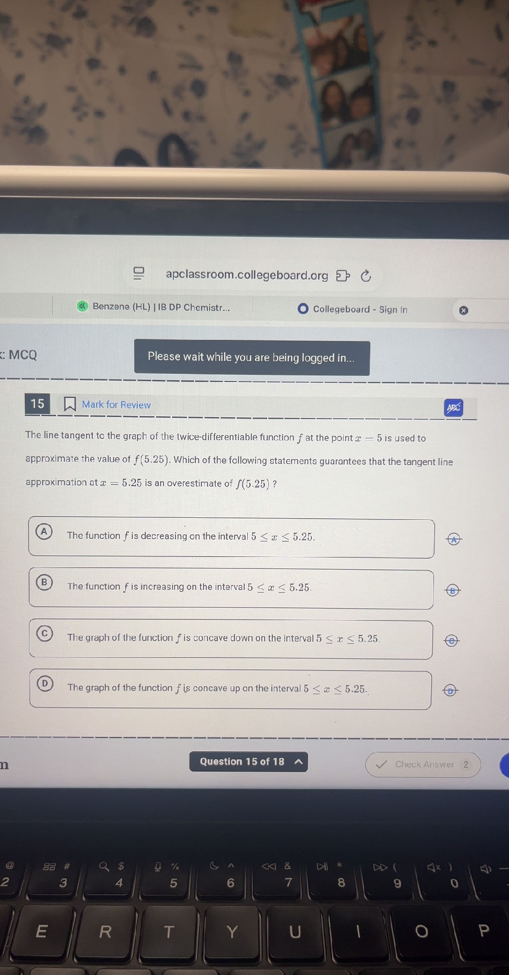 The line tangent to the graph of the | StudyX