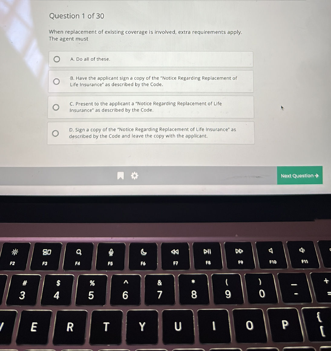 When replacement of existing coverage is | StudyX