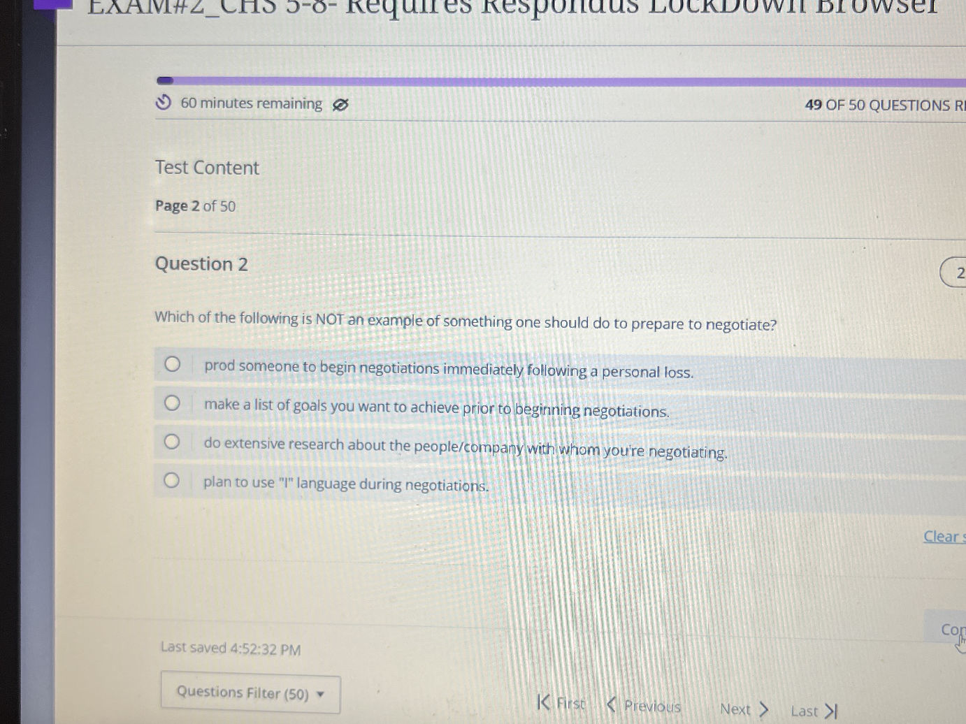 Which of the following is NOT an example of | StudyX