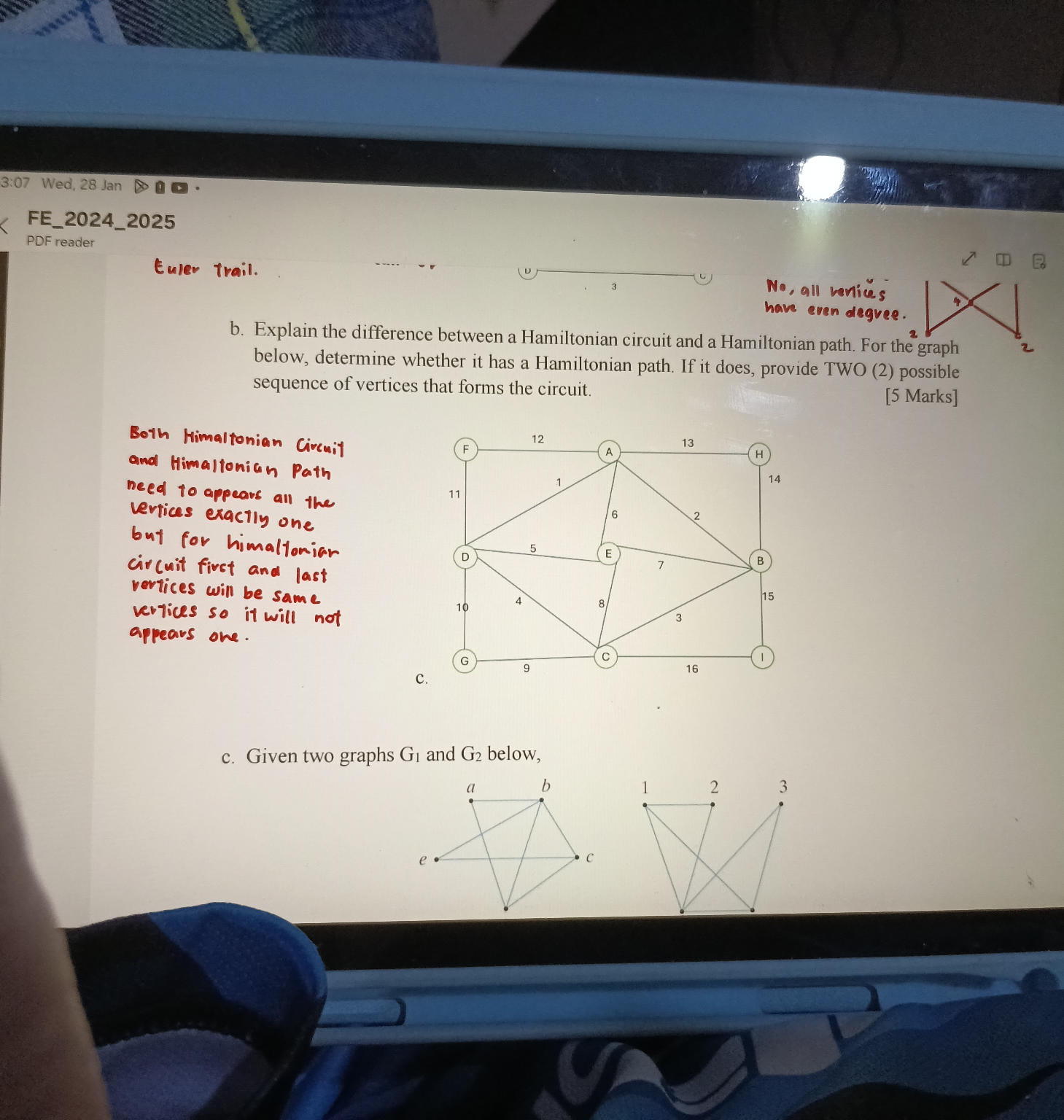Explain the difference between a Hamiltonian | StudyX