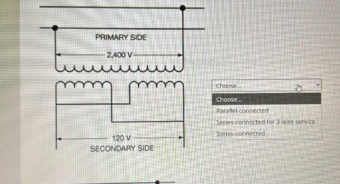 The diagram shows the windings of a | StudyX