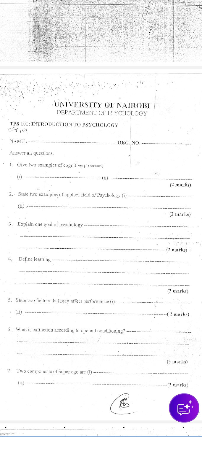 2. State two examples of applied field of | StudyX