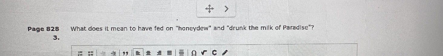 What does it mean to have fed on "honeydew" | StudyX