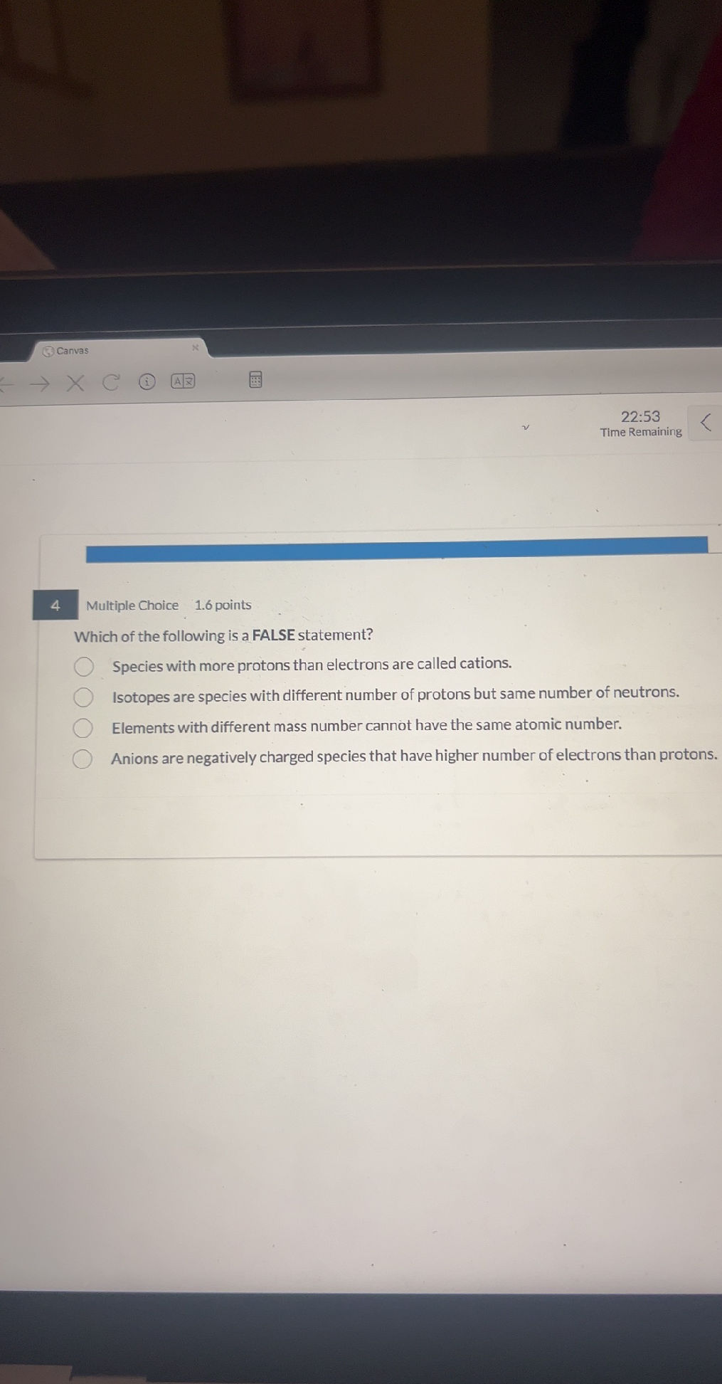 Which of the following is a FALSE statement? | StudyX