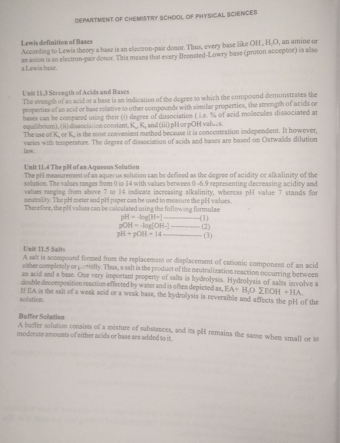 Unit 11.5 Salts A salt is acompound formed | StudyX