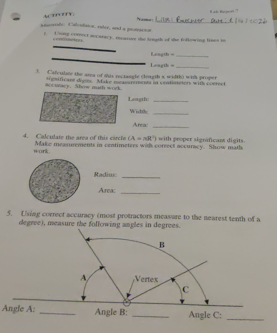 Using correct accuracy (most protractors | StudyX