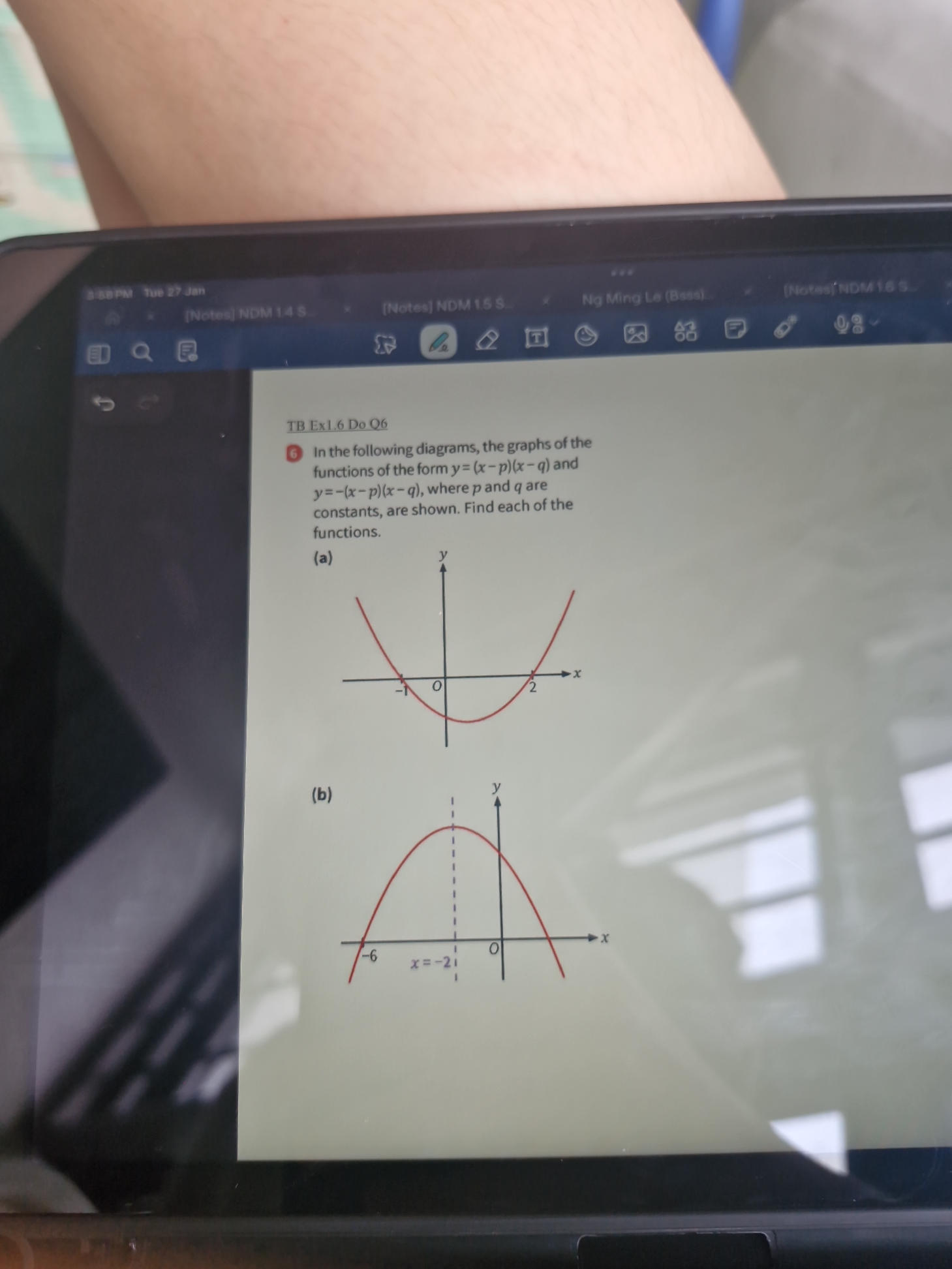 In the following diagrams, the graphs of the | StudyX
