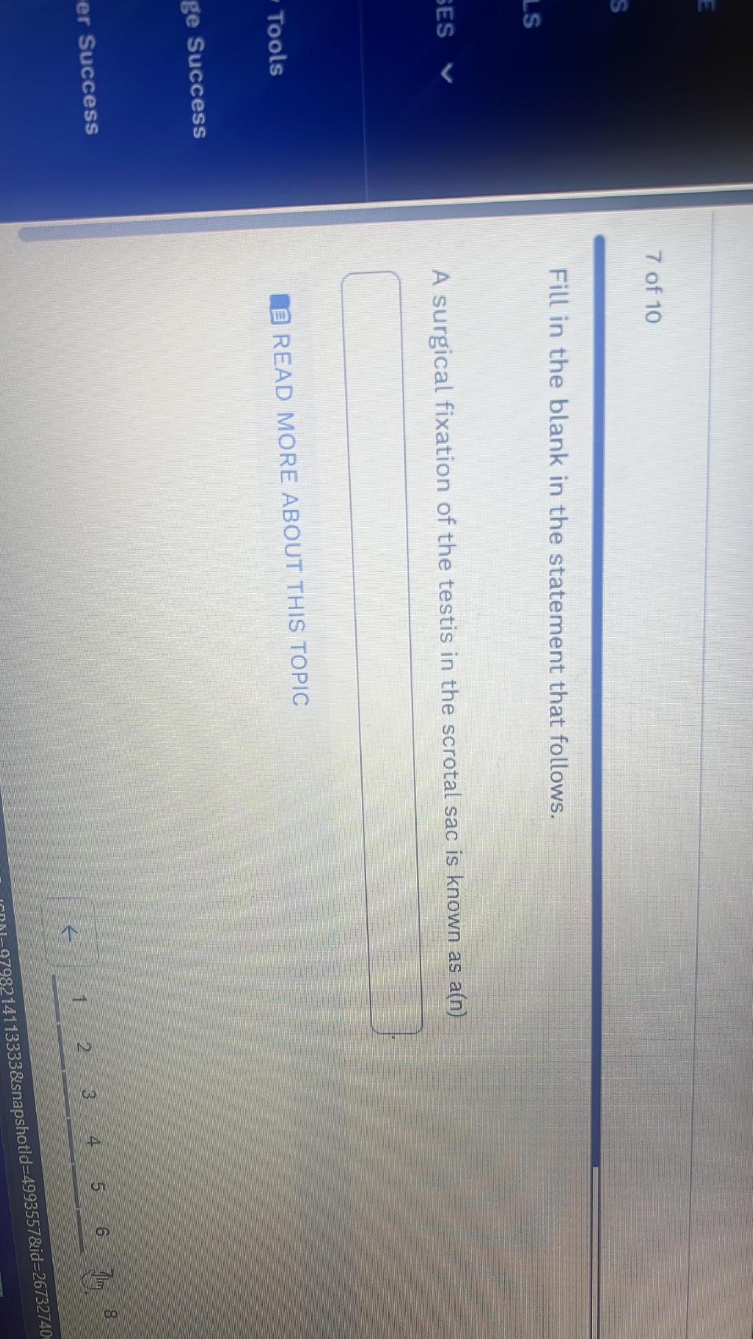 Fill in the blank in the statement that | StudyX