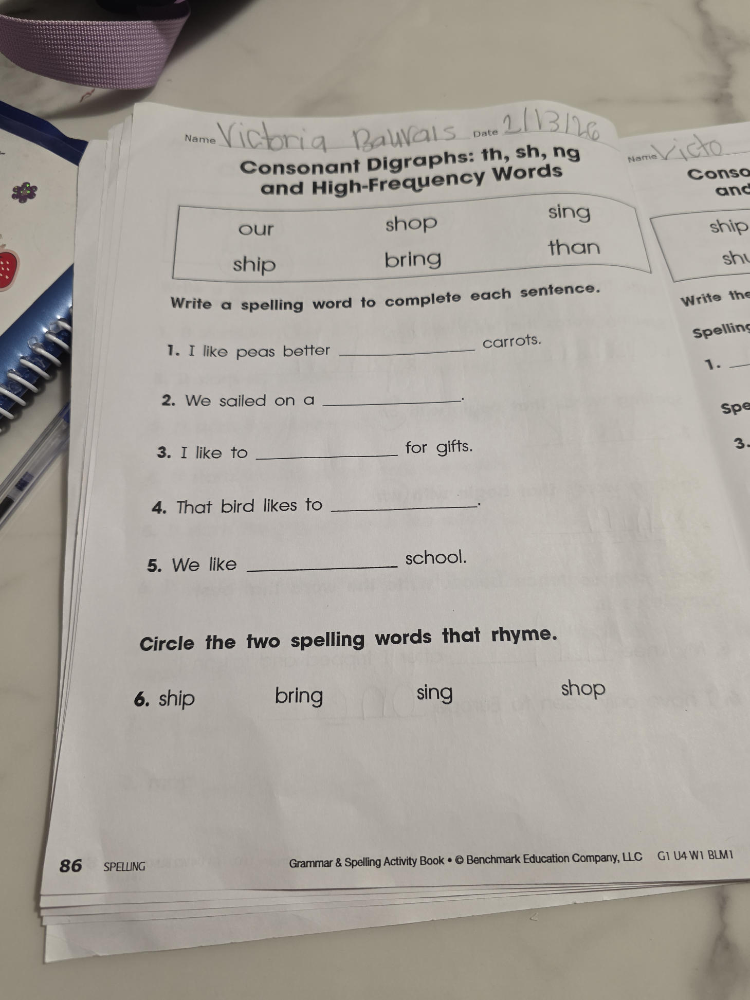 Consonant Digraphs: th, sh, ng and | StudyX