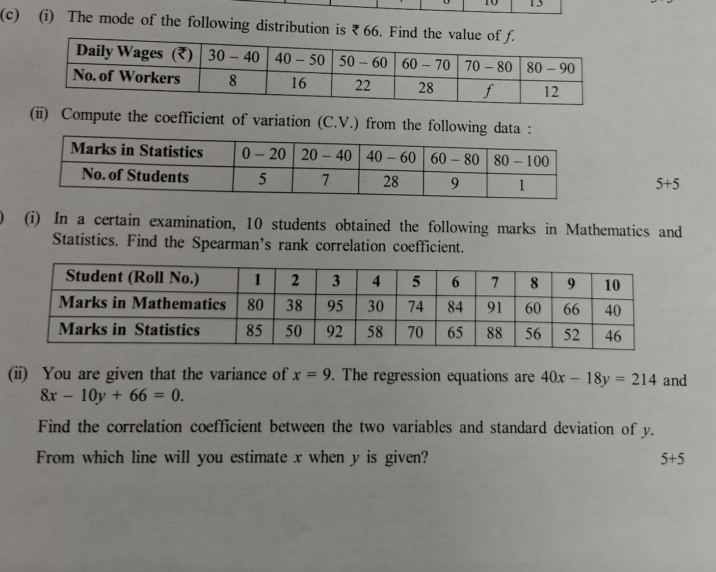 Compute the coefficient of variation (C.V.) | StudyX