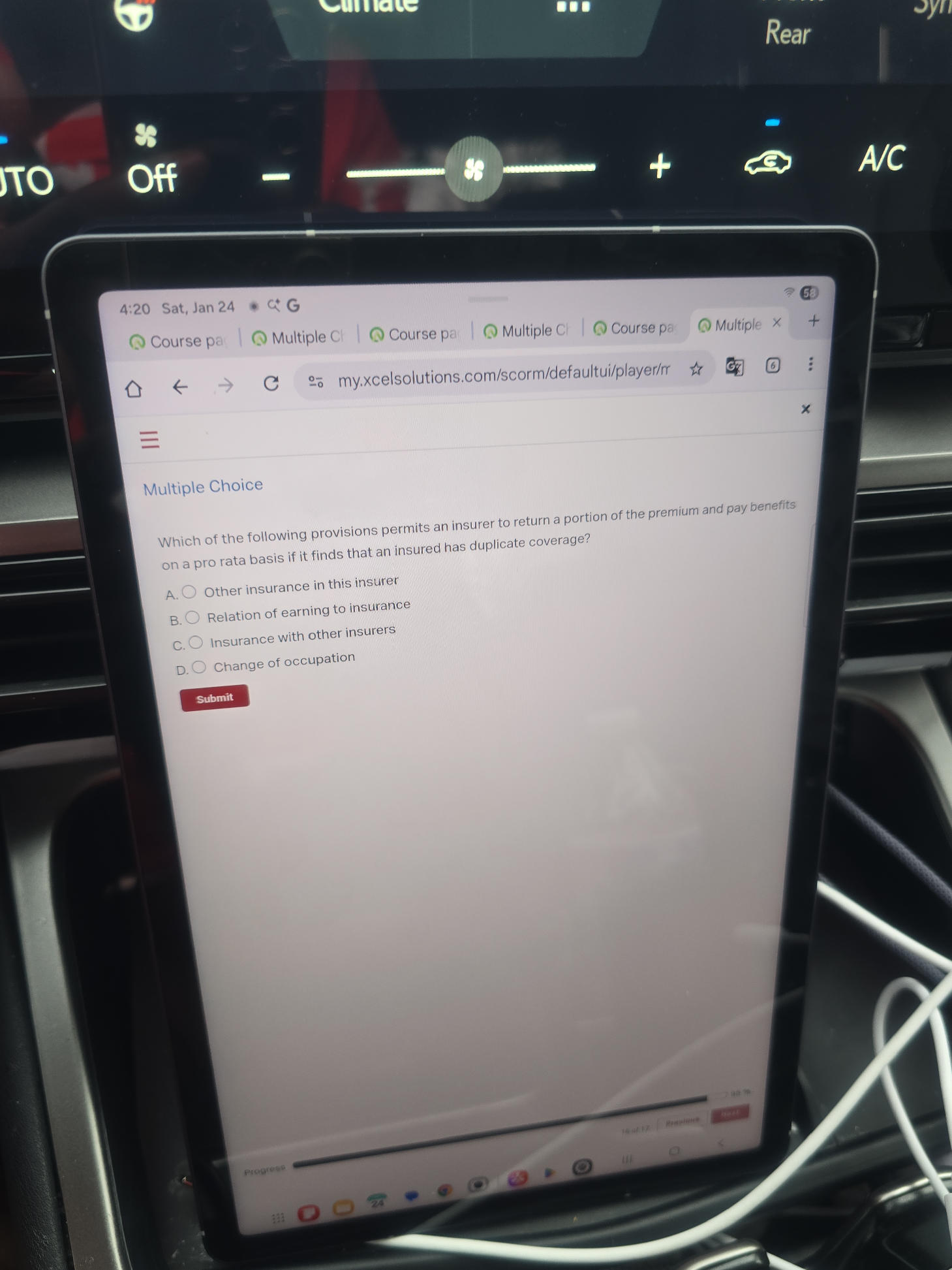 Multiple Choice Which of the following | StudyX