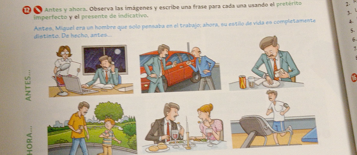Antes y ahora. Observa las imágenes y | StudyX