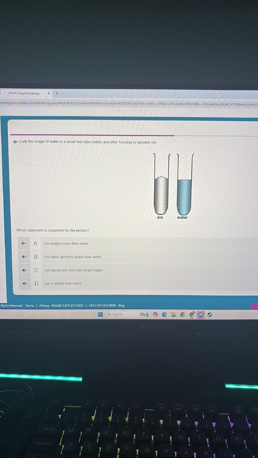 Look the image of water in a small test tube | StudyX