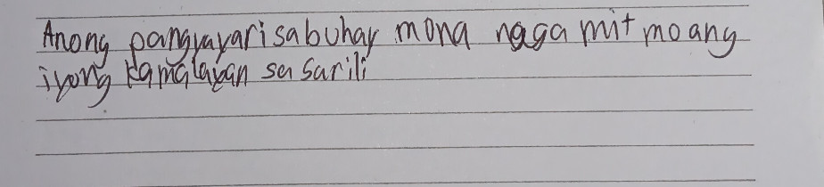 Anong pangyayari sa buhay mona naga mit mo | StudyX