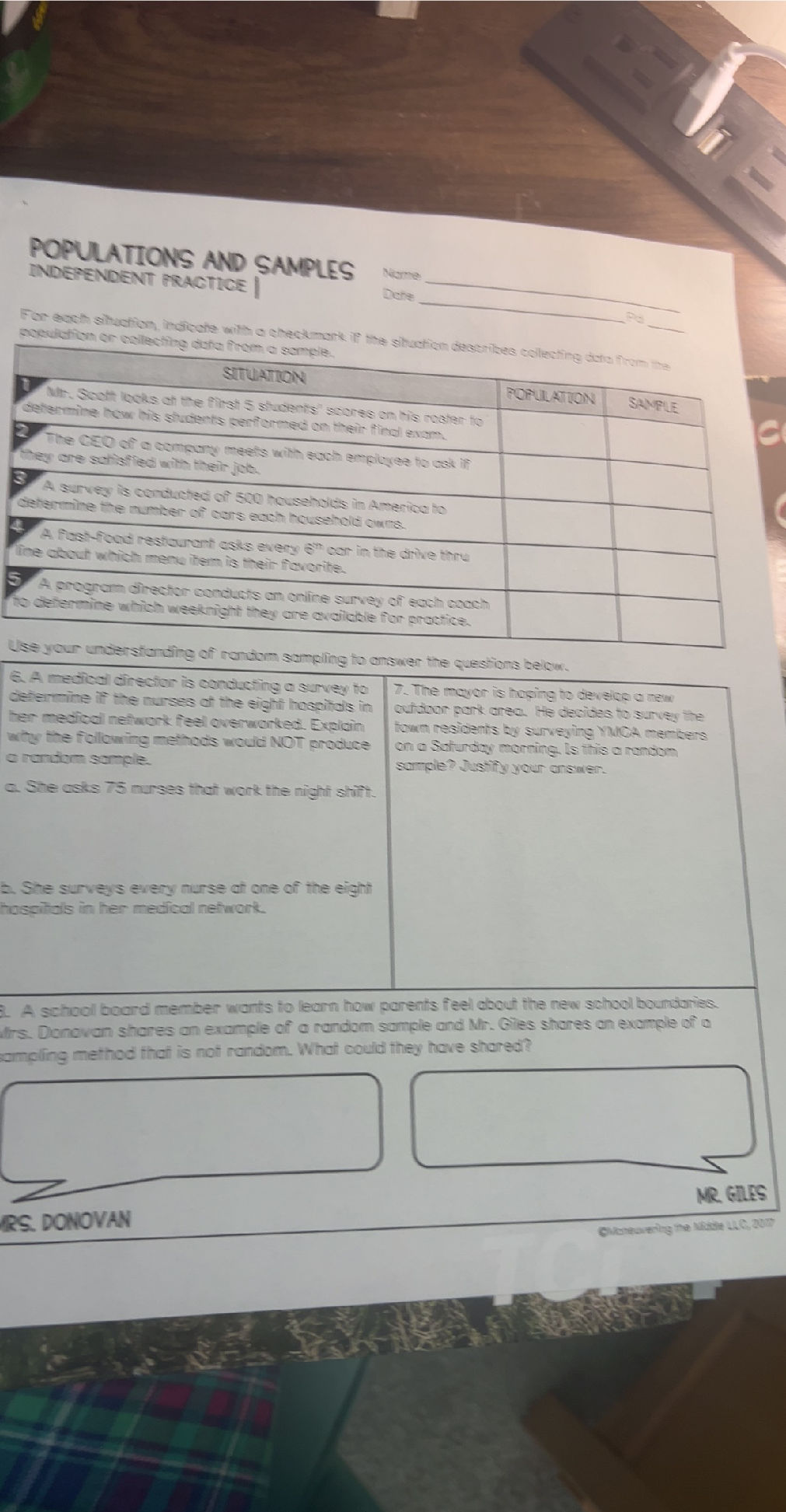 Use your understanding of random sampling to | StudyX