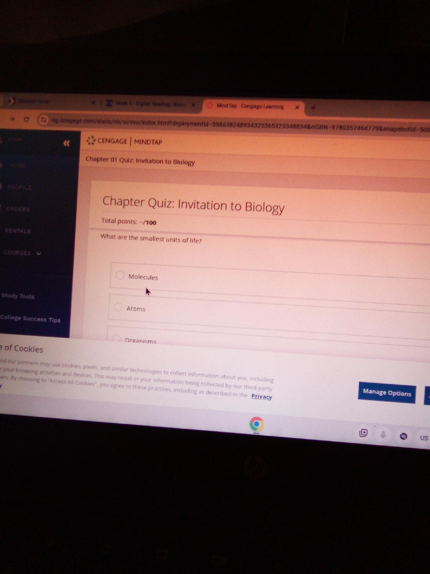 Chapter Quiz: Invitation to Biology Total | StudyX