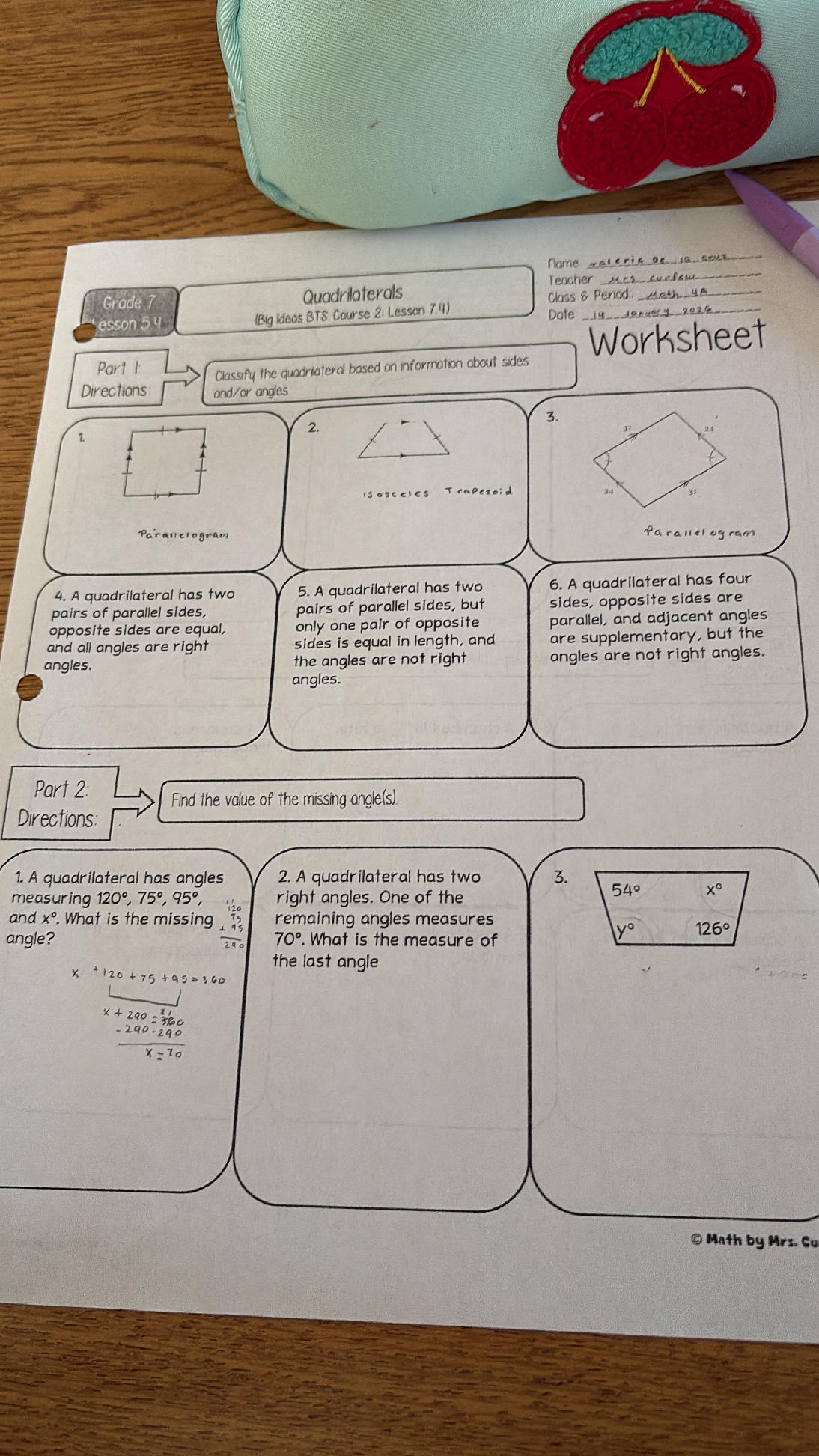 2. [Image of a trapezoid with tick marks | StudyX